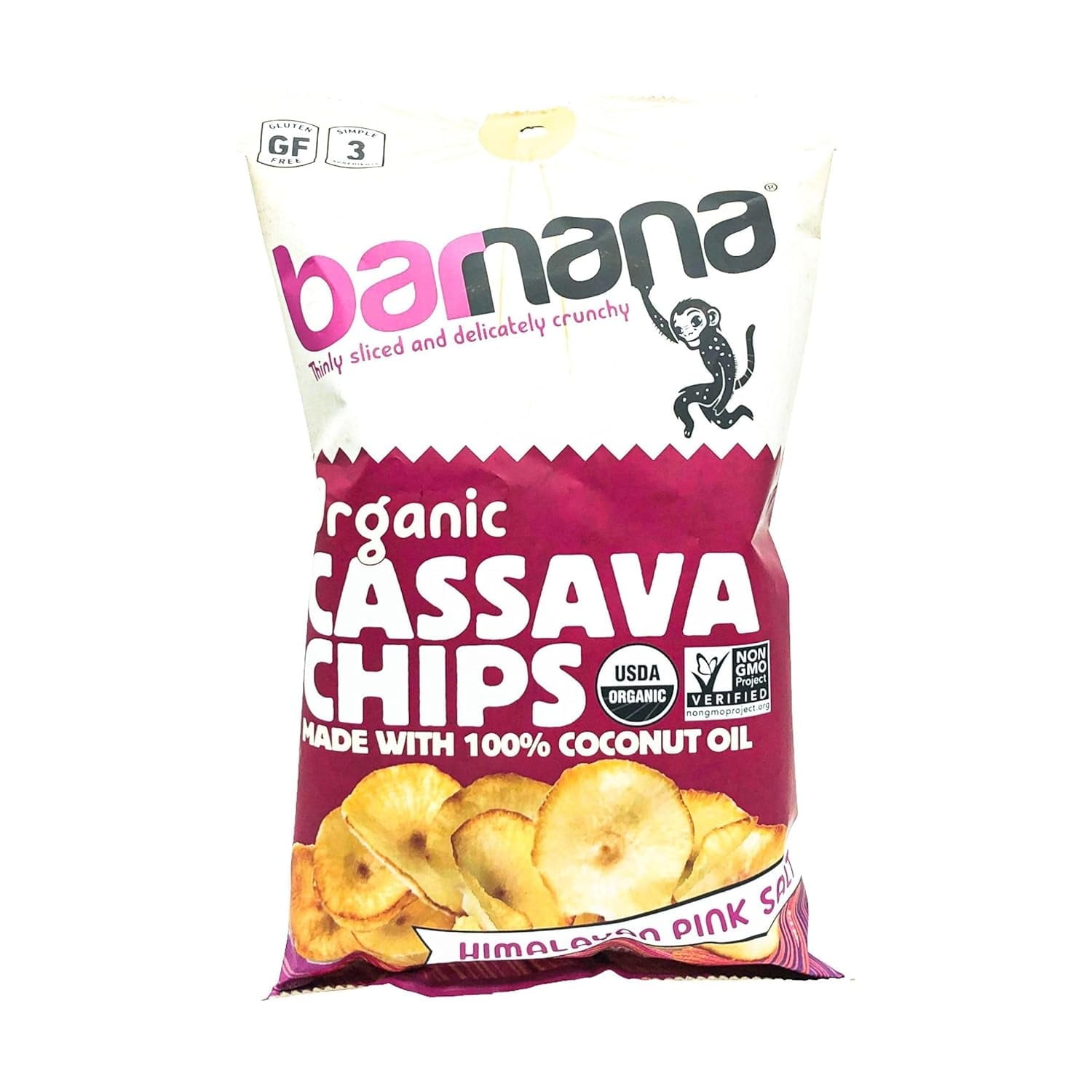 Barnana Cassava Chips Organic Himalayan Pink Salt - 5 oz Pack of 2 ...