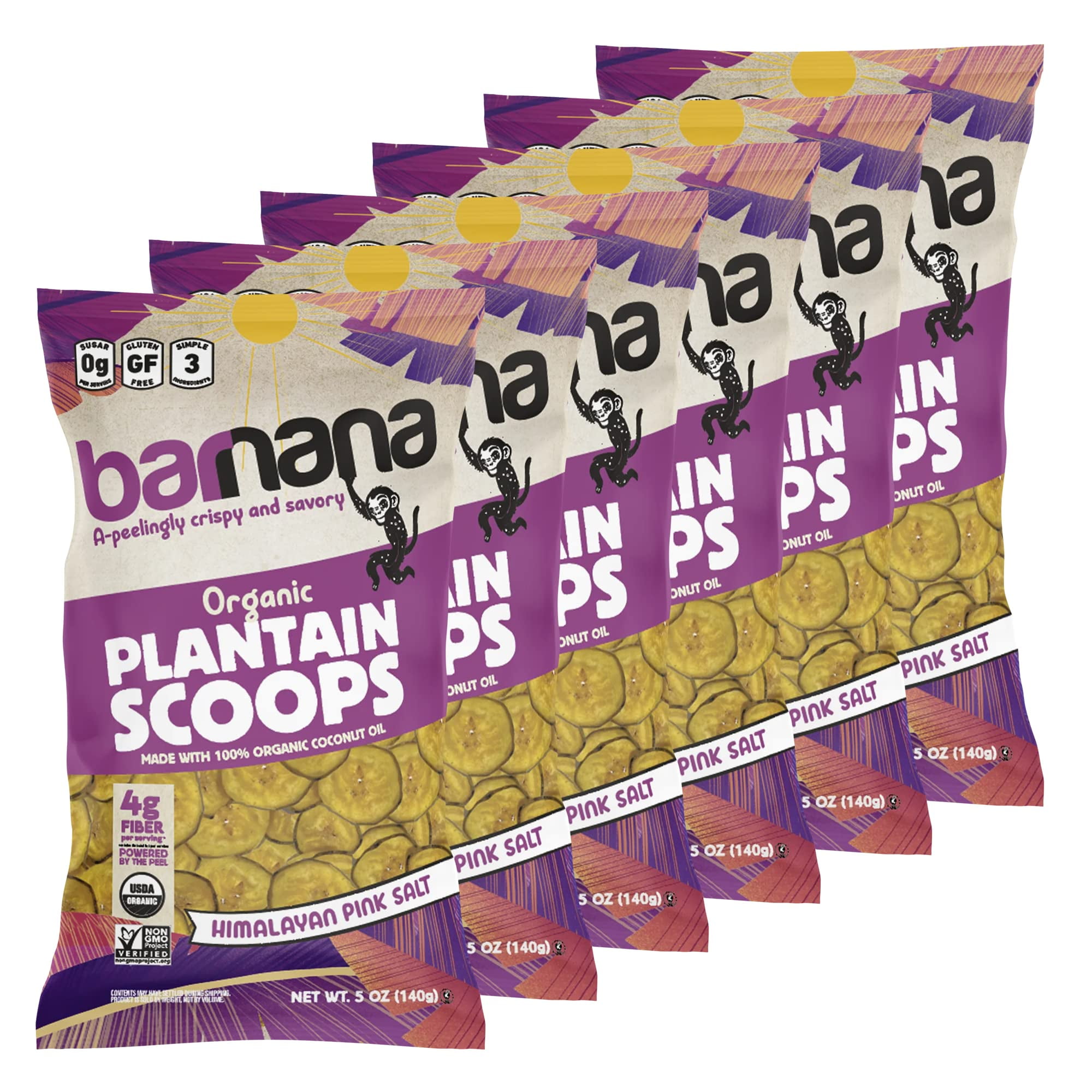 Barnana Himalayan Pink Salt IRF13 Organic Plantain Scoops, Non GMO ...