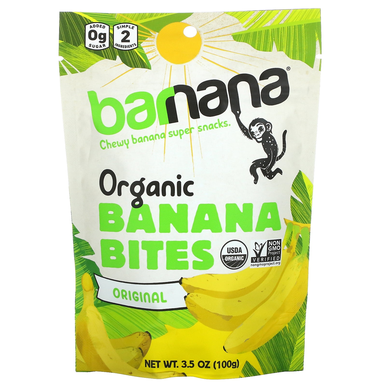 Barnana Organic Original Chewy Banana Bites - 3.5 oz Fruit Snack ...