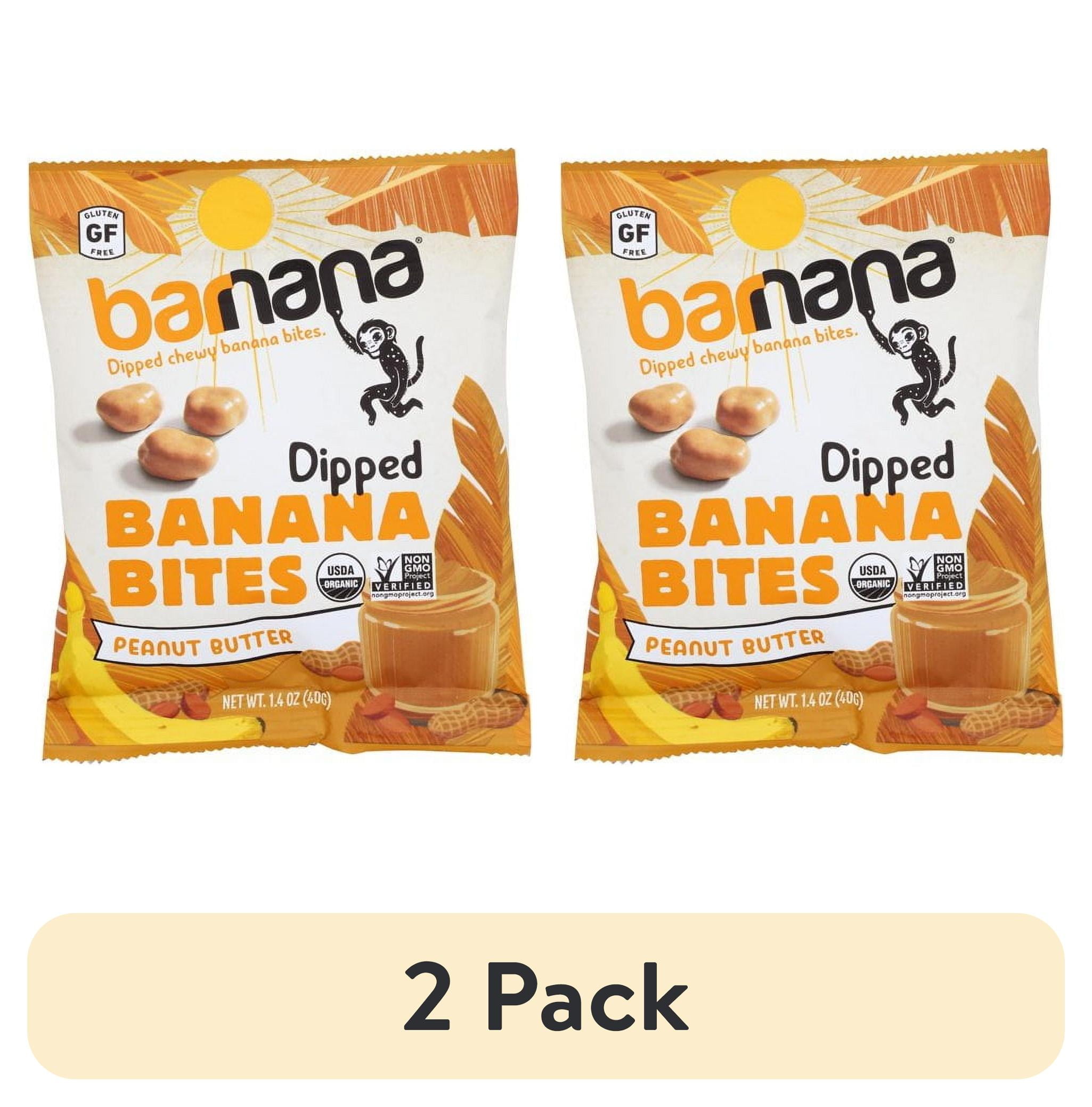 (2 pack) Barnana Organic Chewy Banana Bites - Peanut Butter - Case of ...