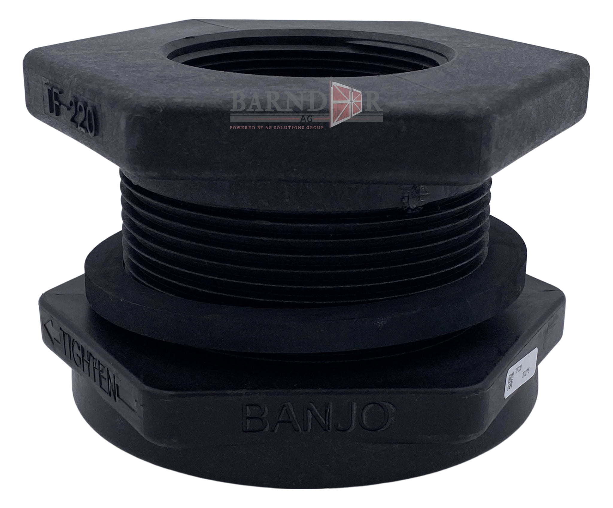 Barndoor Ag Banjo TF220 2" Poly Bulkhead EPDM Tank Fitting - Walmart.com