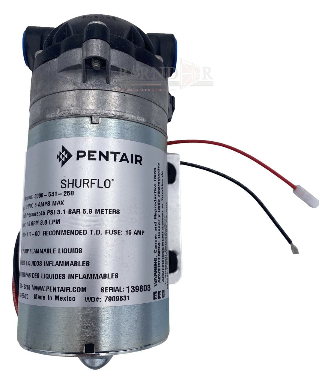 Barndoor Ag Shurflo Self-Priming 12 Volt Diaphragm Water Pump - 180 GPH ...