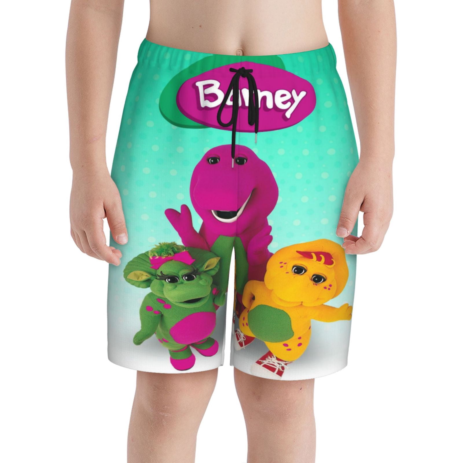 Barne-i Dinosaur Friends Short Kids Swim Trunk Cartoon Boys Swim Trunks ...