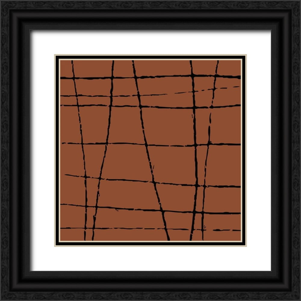 Barnes, Natasha 20x20 Black Ornate Wood Framed with Double Matting ...