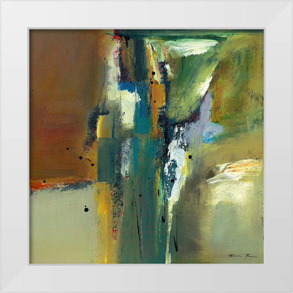 Barnes, Natasha 20x20 White Modern Wood Framed Museum Art Print Titled ...