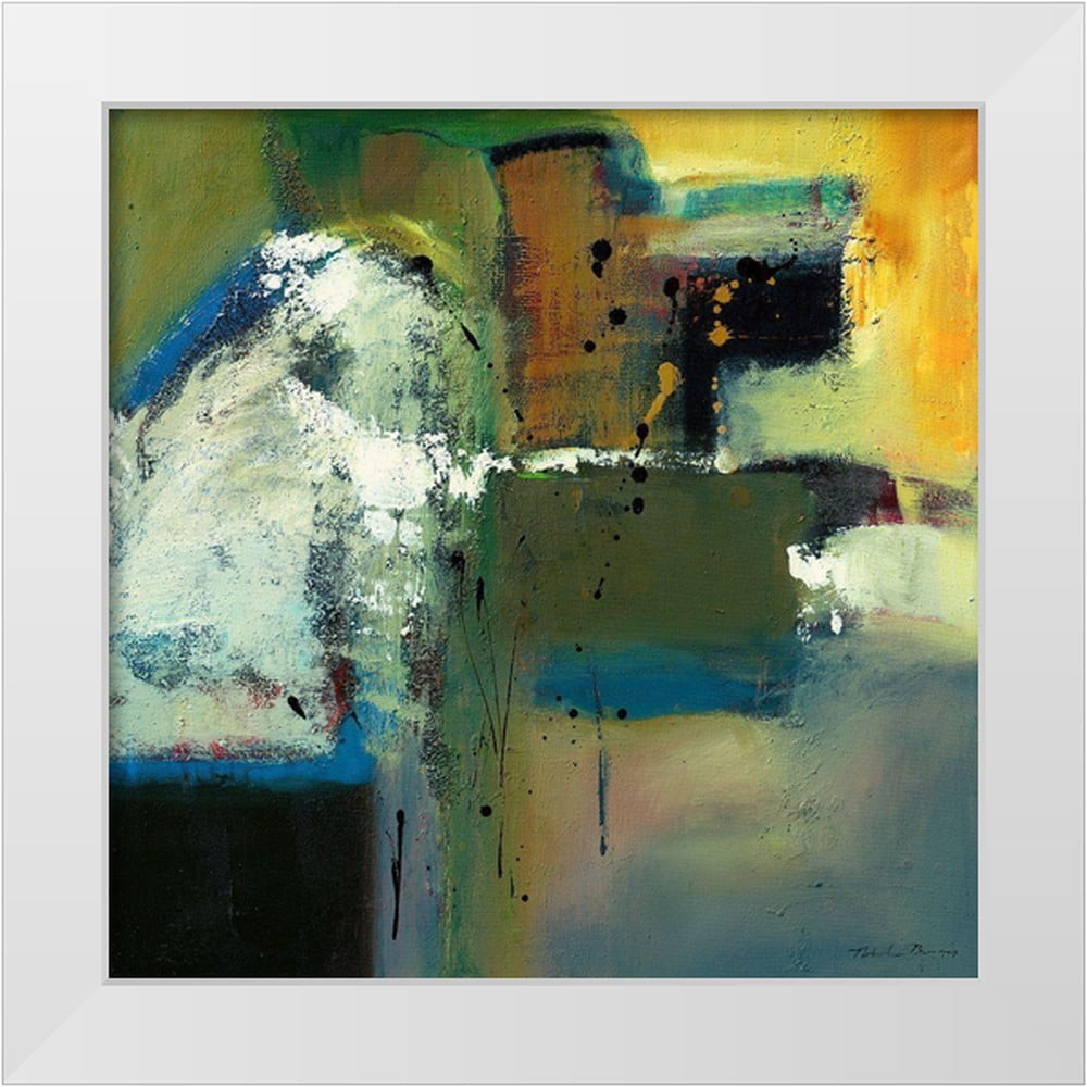 Barnes, Natasha 20x20 White Modern Wood Framed Museum Art Print Titled ...