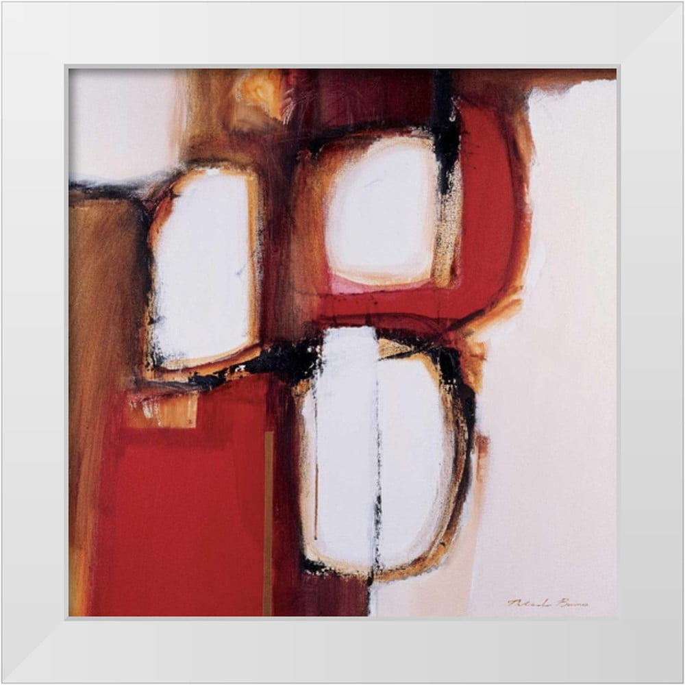 Barnes, Natasha 20x20 White Modern Wood Framed Museum Art Print Titled ...