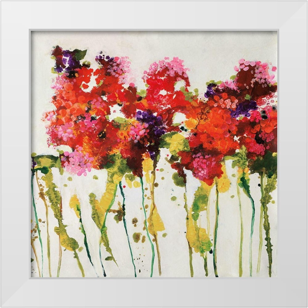 Barnes, Natasha 20x20 White Modern Wood Framed Museum Art Print Titled ...