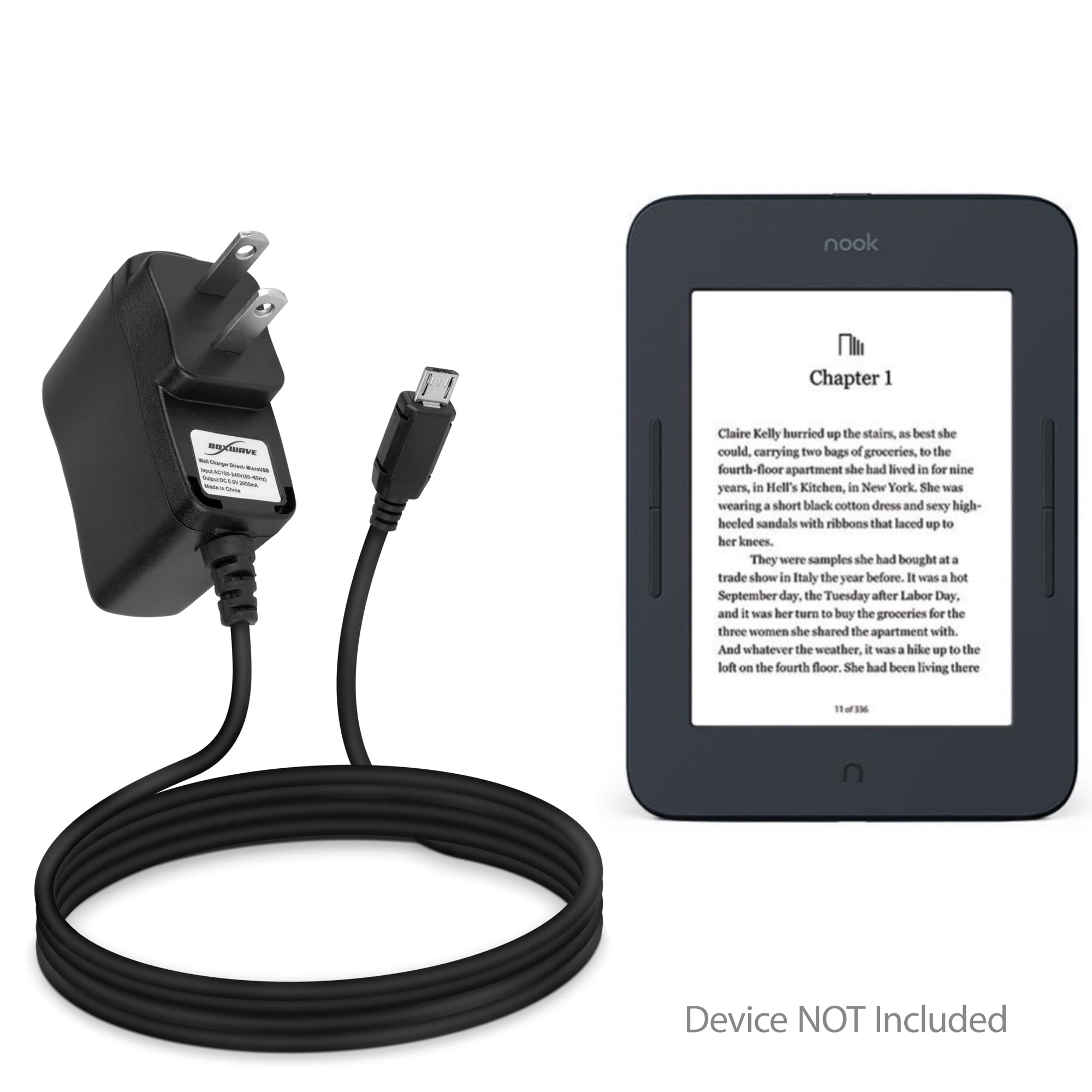 Barnes & Noble Nook GlowLight 3 Charger, BoxWave [Wall Charger Direct ...