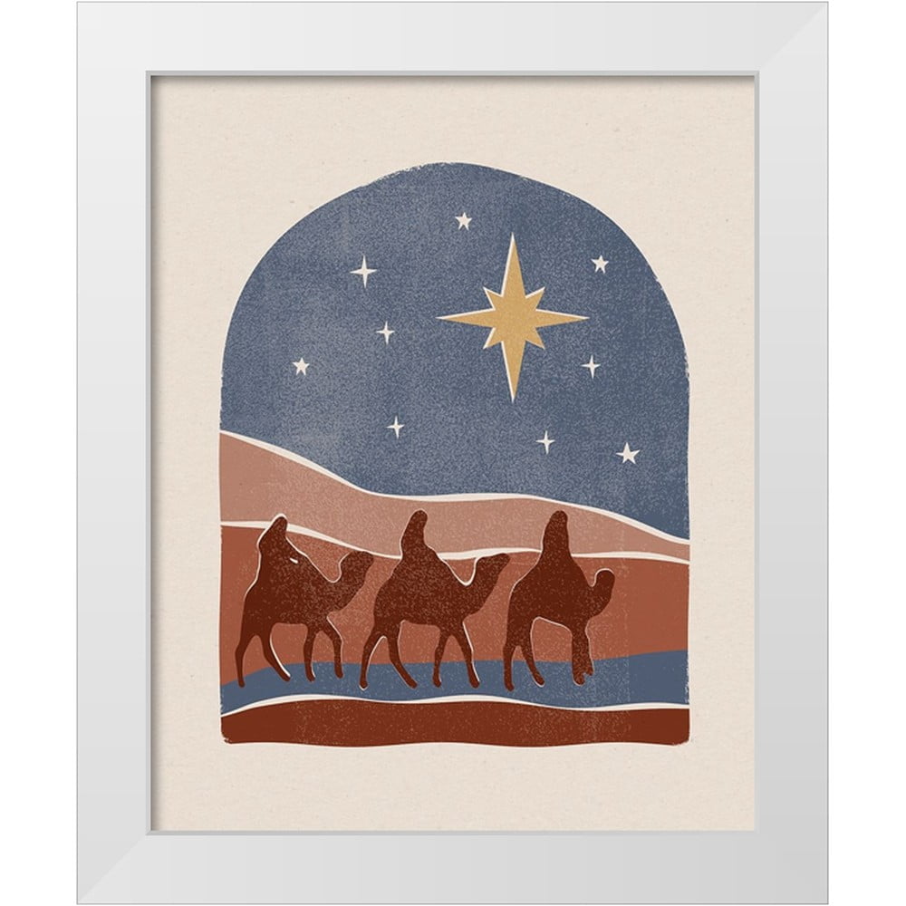 Barnes, Victoria 12x14 White Modern Wood Framed Museum Art Print Titled ...