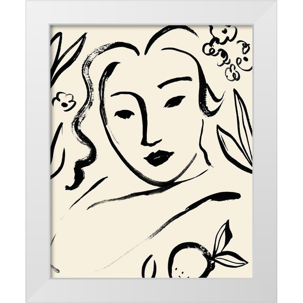 Barnes, Victoria 12x14 White Modern Wood Framed Museum Art Print Titled ...