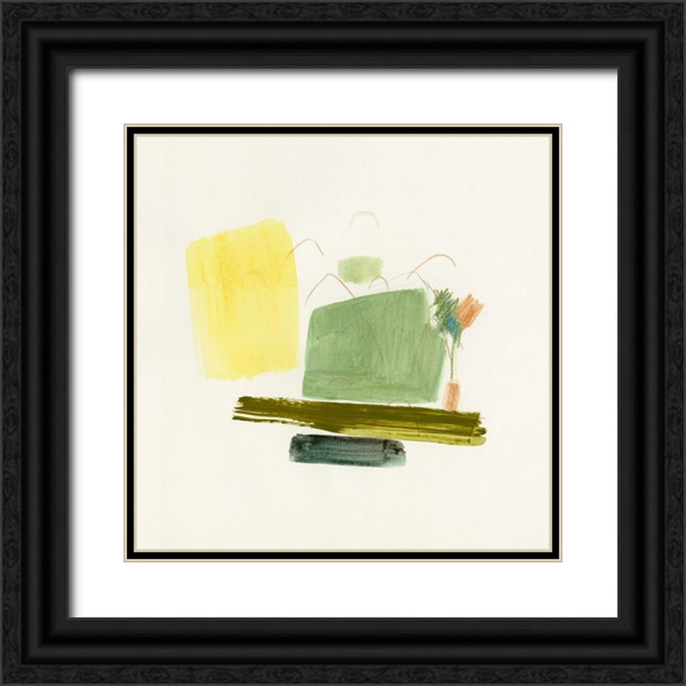 Barnes, Victoria 15x15 Black Ornate Wood Framed with Double Matting ...