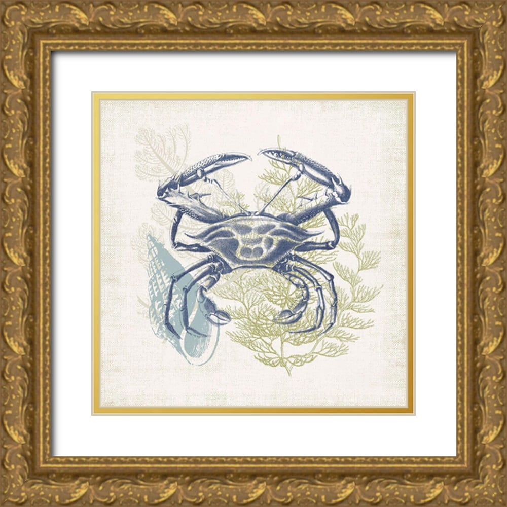 Barnes, Victoria 15x15 Gold Ornate Wood Framed with Double Matting ...