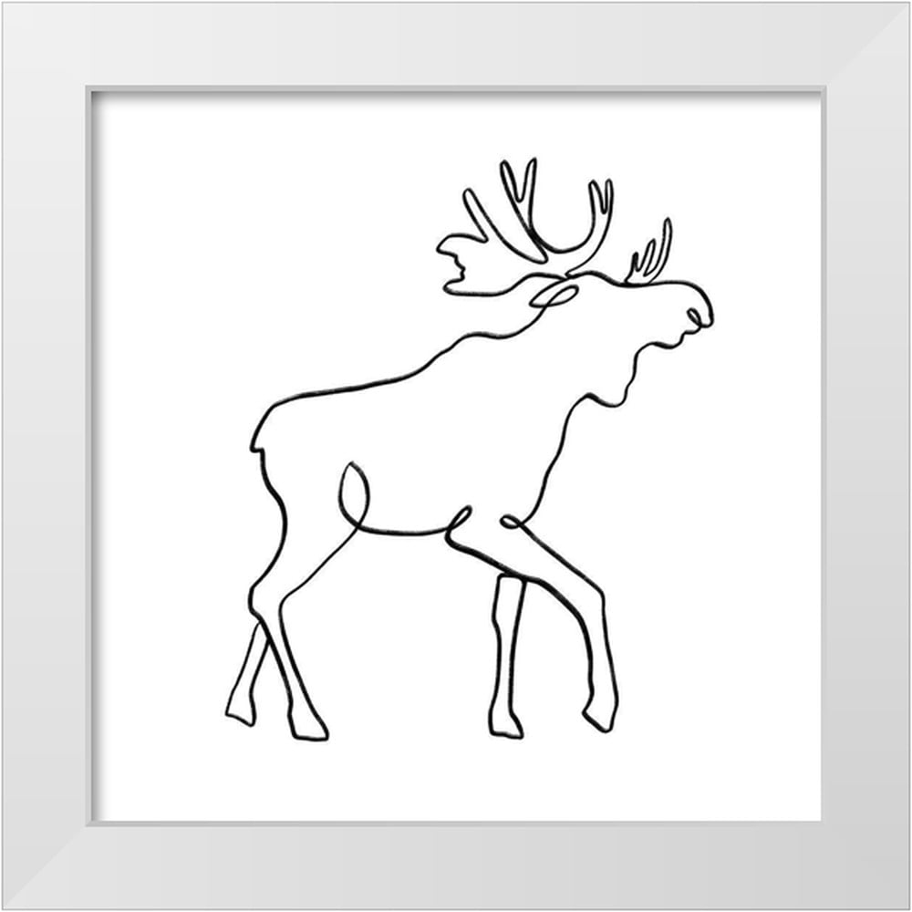 Barnes, Victoria 15x15 White Modern Wood Framed Museum Art Print Titled ...