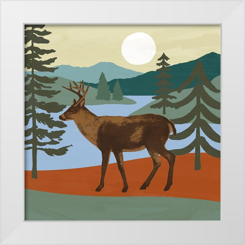 Barnes, Victoria 20x20 White Modern Wood Framed Museum Art Print Titled ...