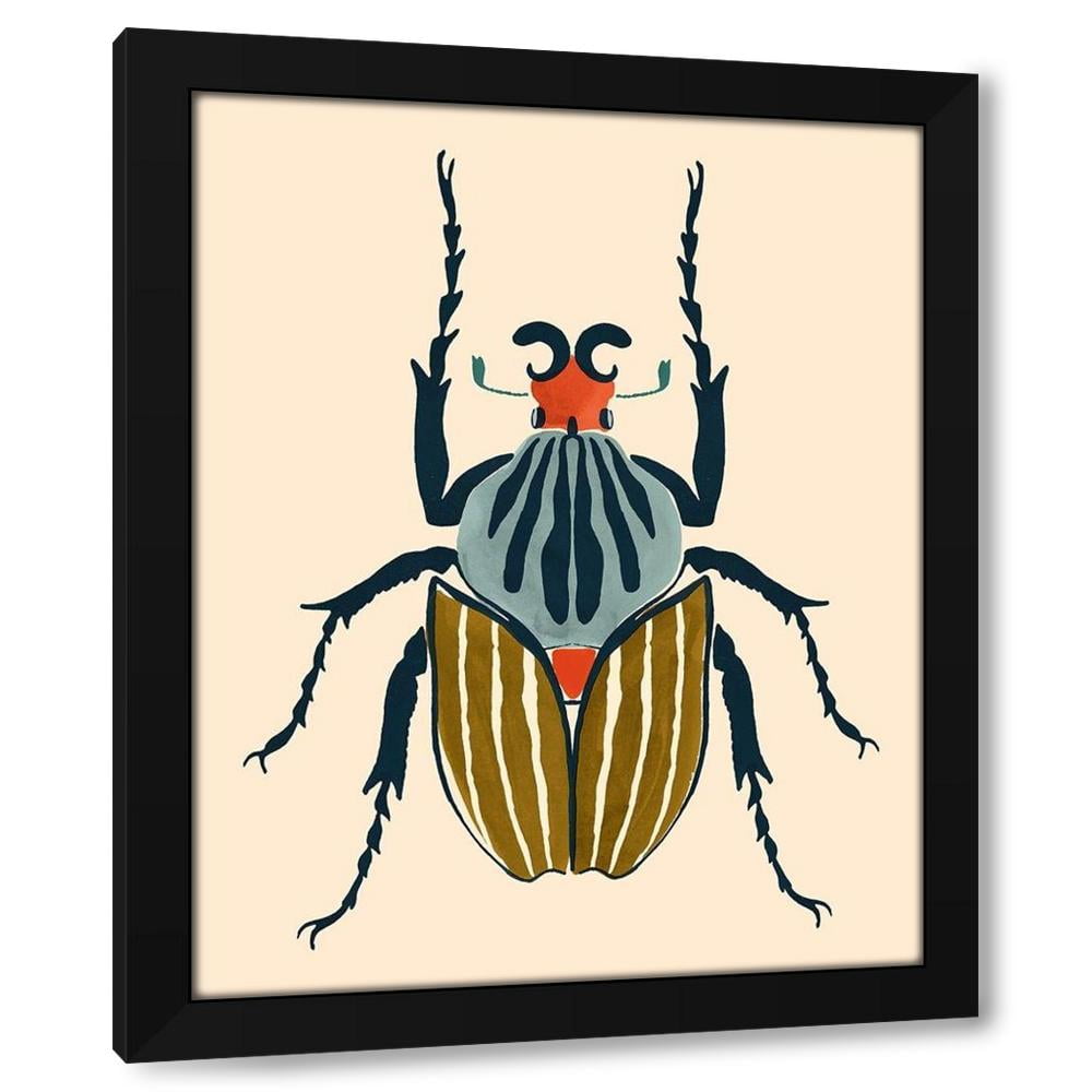 Victoria Barnes 20x24 Black Modern Wood Framed Wall Art Titled - Beetle ...