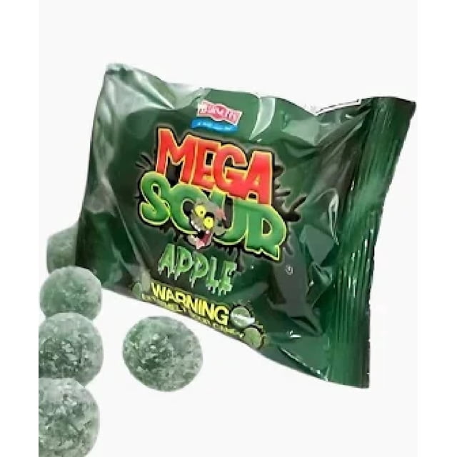 Barnett Confectioners Mega Sour Apple, Apple Flavor, Suitable for ...