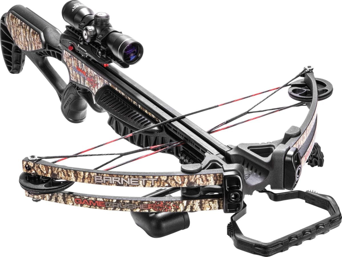 Barnett Gamecrusher Crossbow - 4x32 Scope, 340fps Speed, 165lbs Draw ...