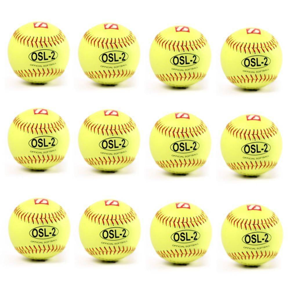 Barnett OSL-2 Competition SoftBall, Size 12", Yellow, 1 Dozen - Walmart.com