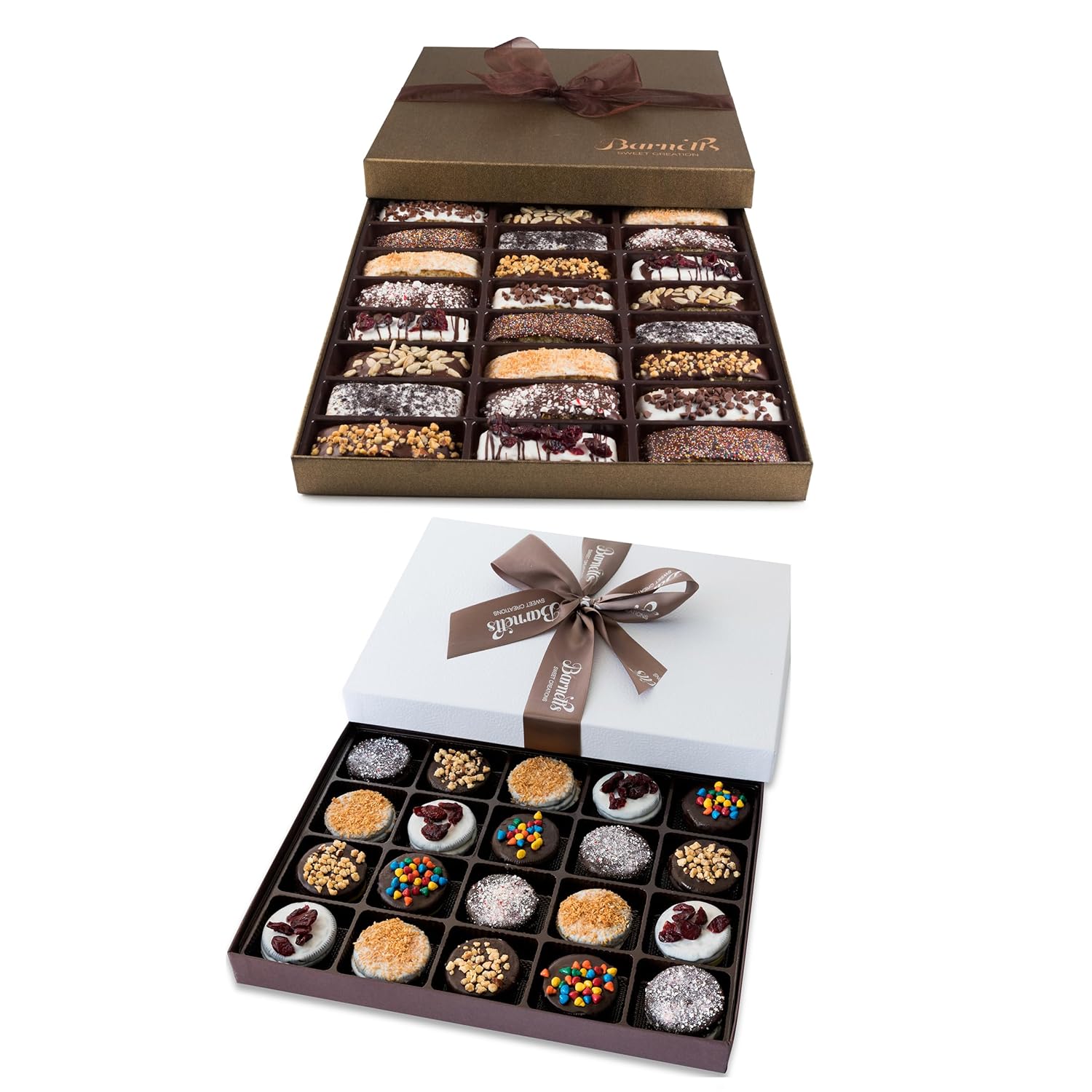 Barnetts Biscotti Christmas Cookie Gift Bundle, Covered Cookies Holiday ...