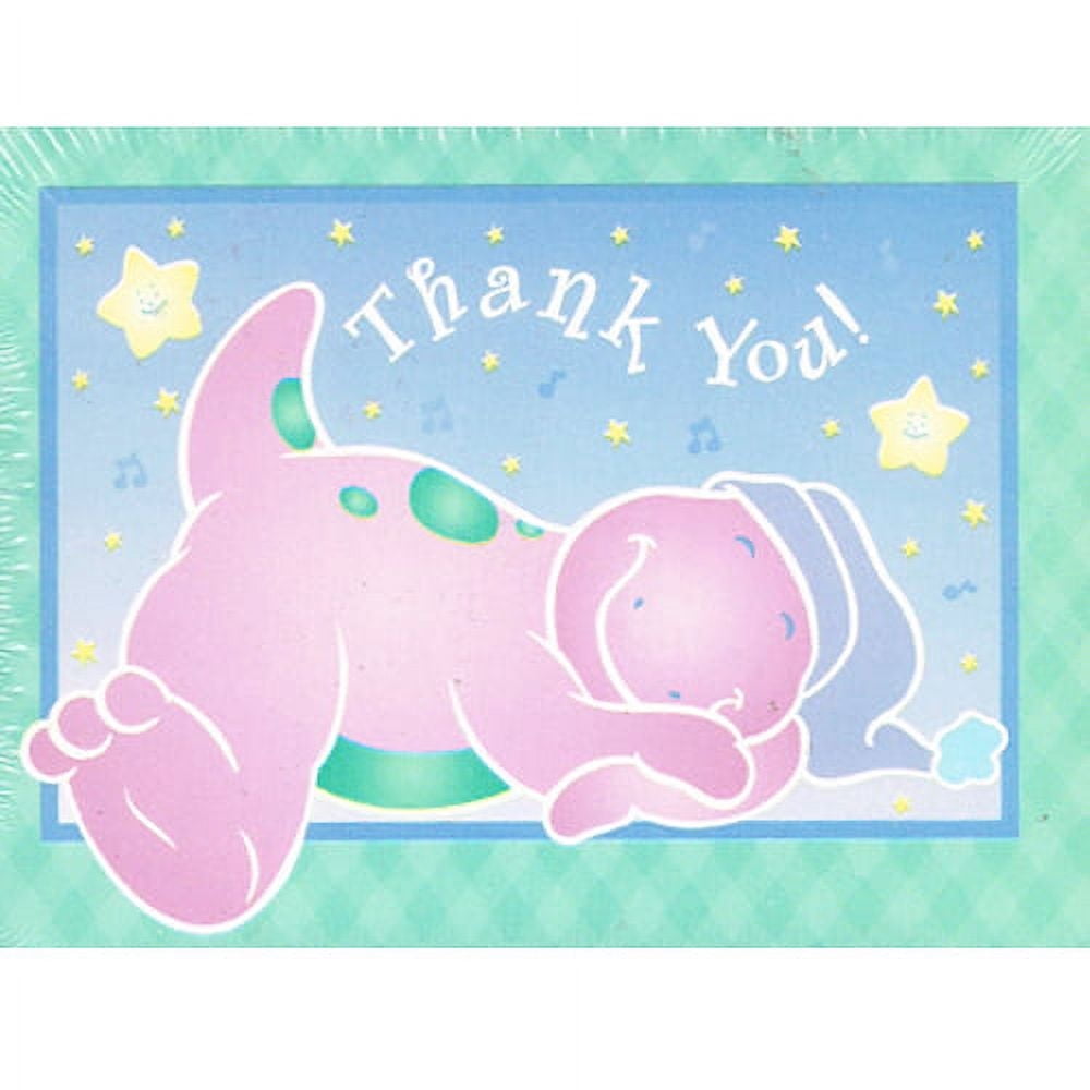 Various Barney 1st Birthday Thank You Notes, 8ct - Walmart.com