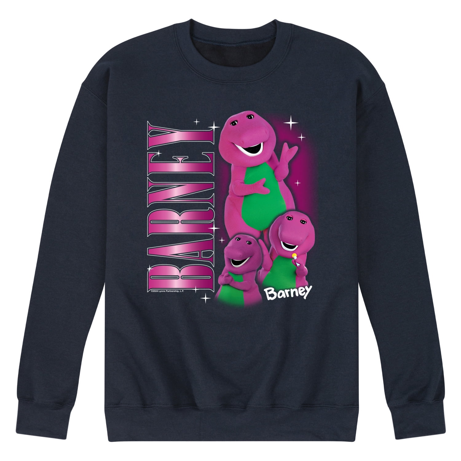 Barney - 90S Character Grid - Men's Crew Fleece Sweatshirt - Walmart.com