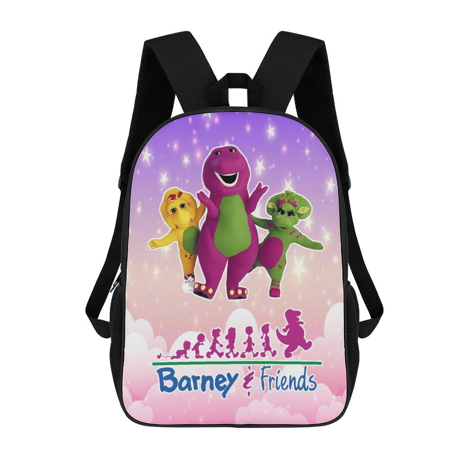 Barney and Friends Backpack 17 Inch Lightweight Anime Print Design ...