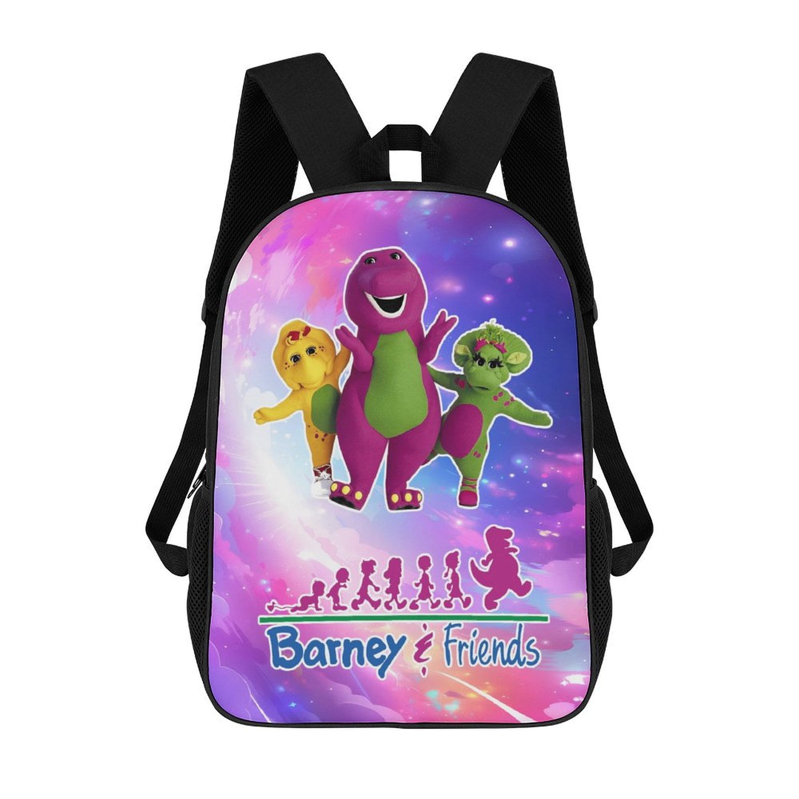 Barney and Friends Backpack 17 Inch Lightweight Anime Print Design ...
