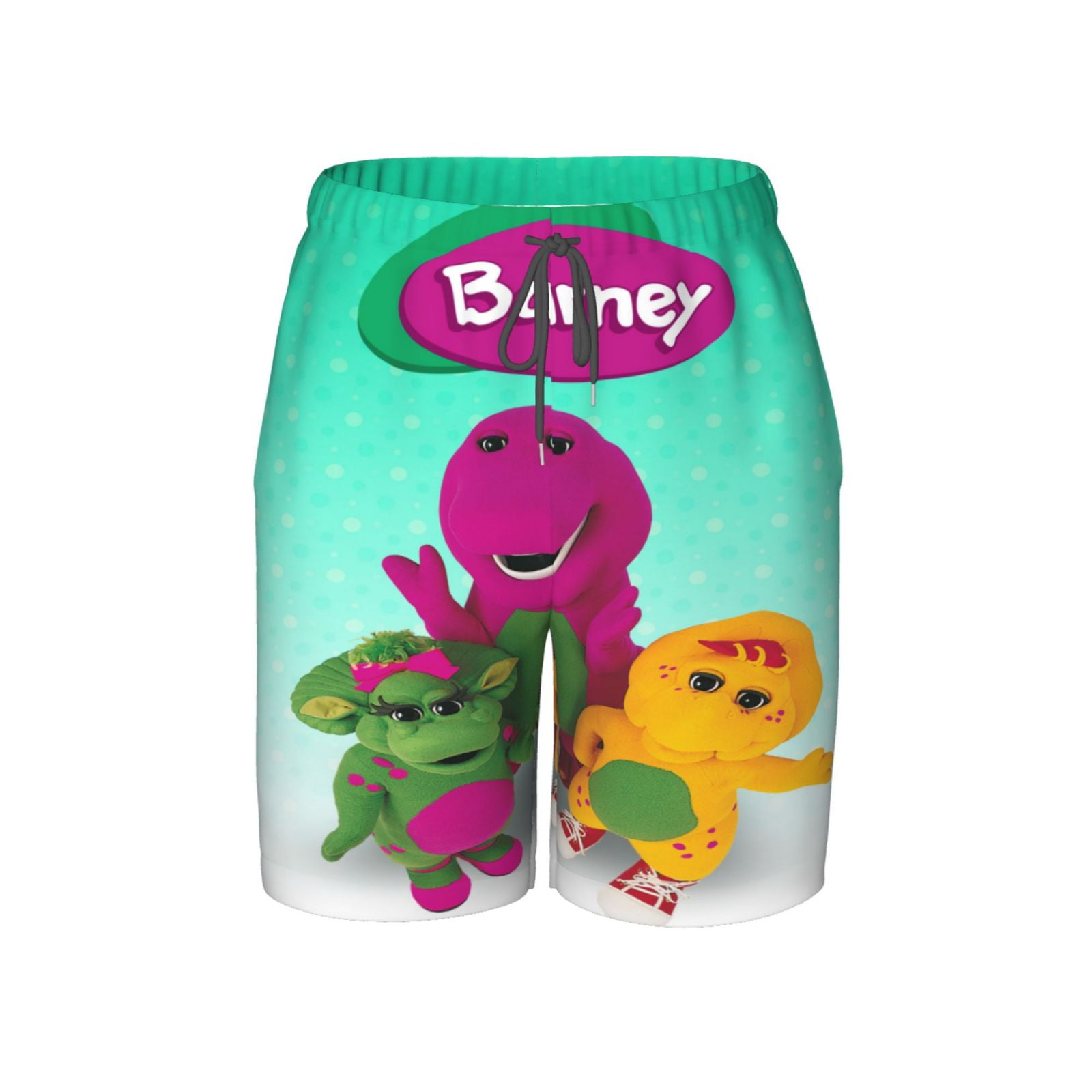 Barney And Friends Boys Swim Trunks with Mesh Liner Swim Shorts Youth ...