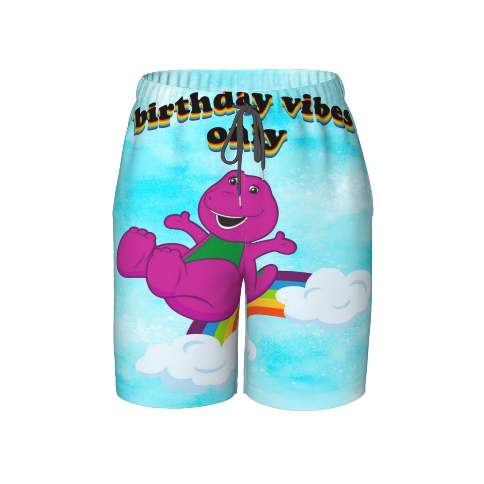 Barney And Friends Boys Swim Trunks with Mesh Liner Swim Shorts Youth ...