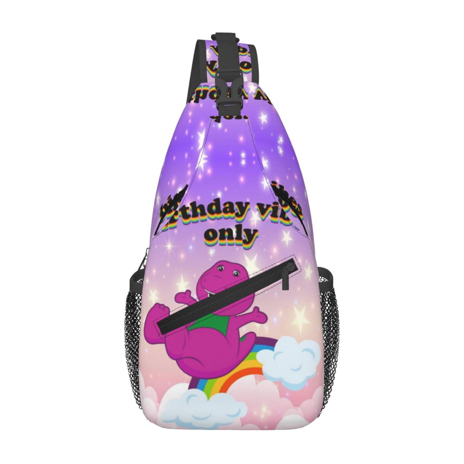 Barney And Friends Casual Sling Bag Crossbody Shoulder Backpack Gym ...