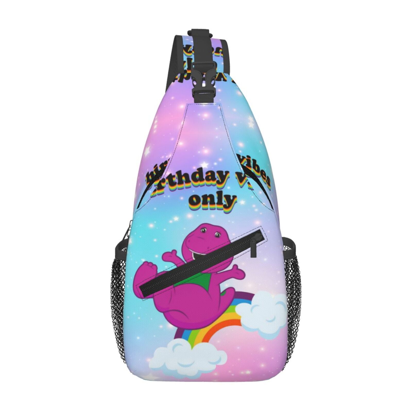 Barney And Friends Casual Sling Bag Crossbody Shoulder Backpack Gym ...