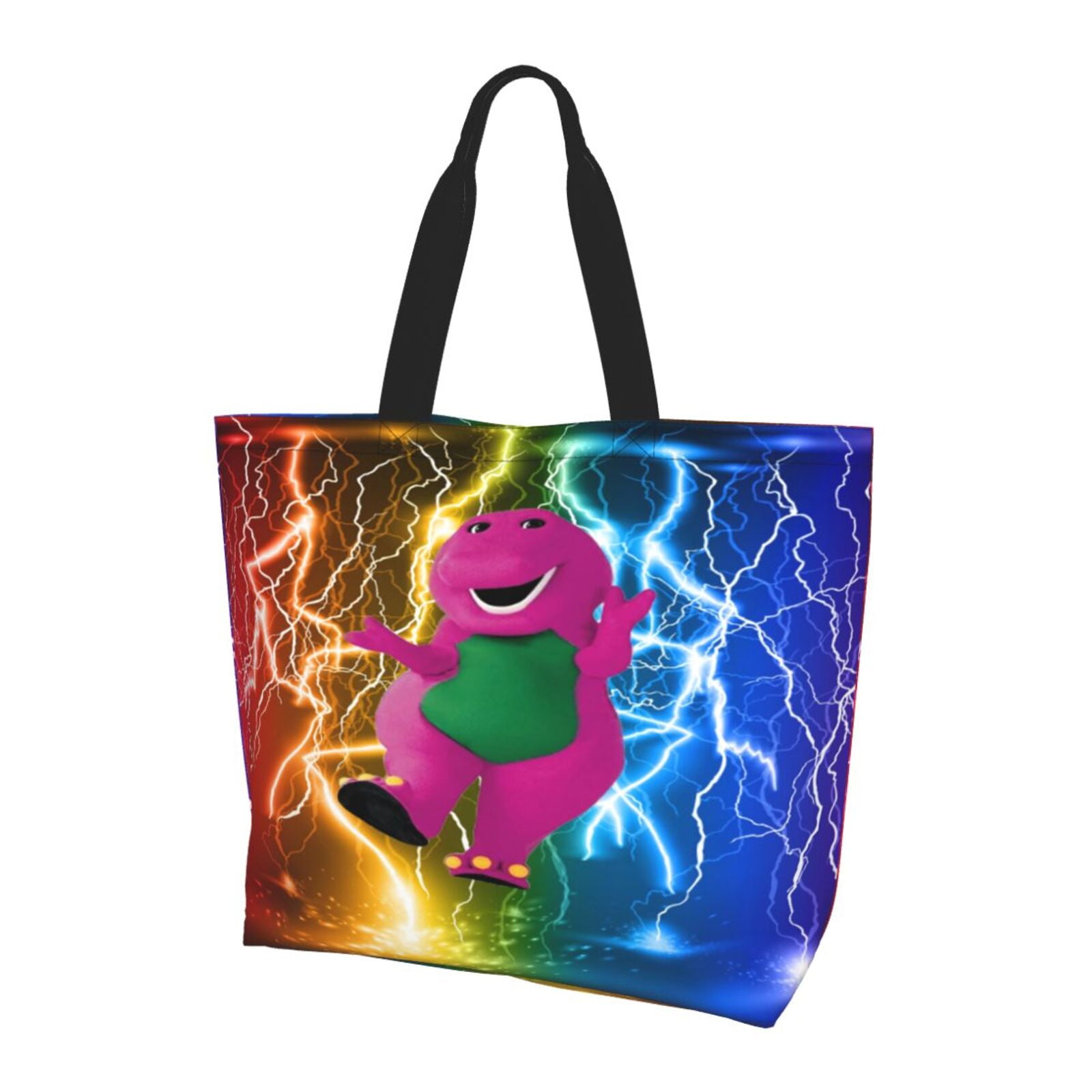 Barney And Friends Cute Extra Large Canvas Tote Bag for Gym Beach ...