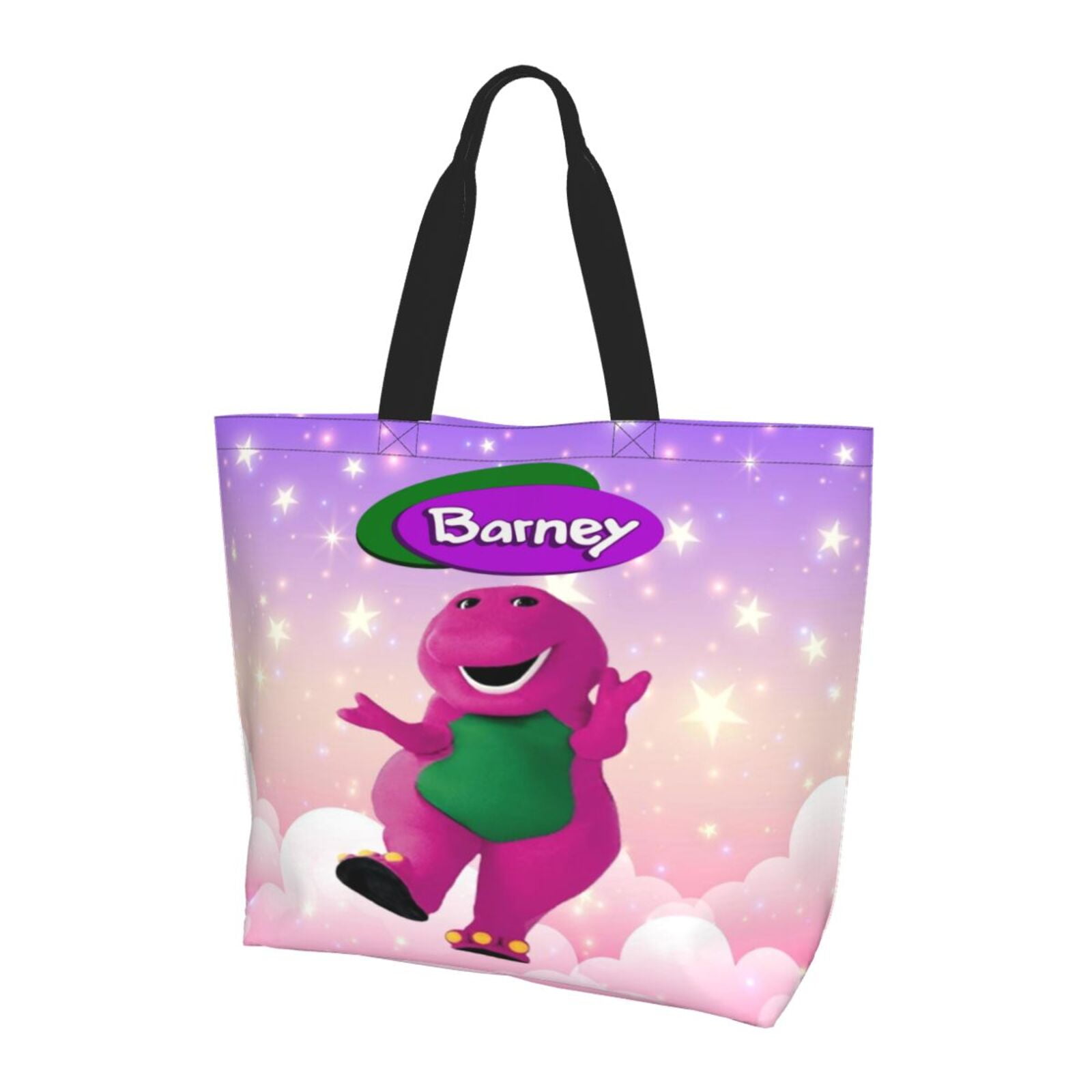 Barney And Friends Cute Extra Large Canvas Tote Bag for Gym Beach ...