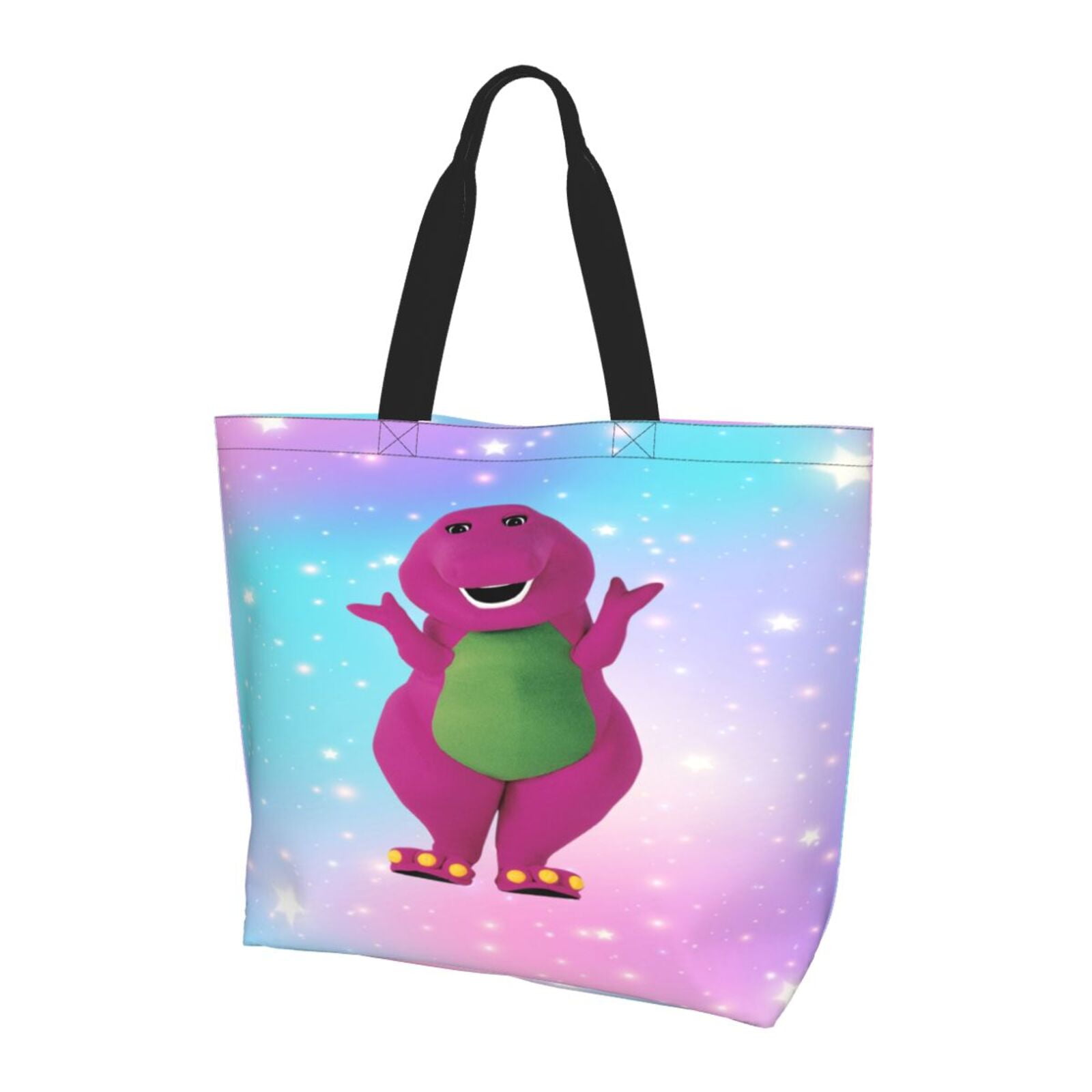 Barney And Friends Cute Extra Large Canvas Tote Bag for Gym Beach ...