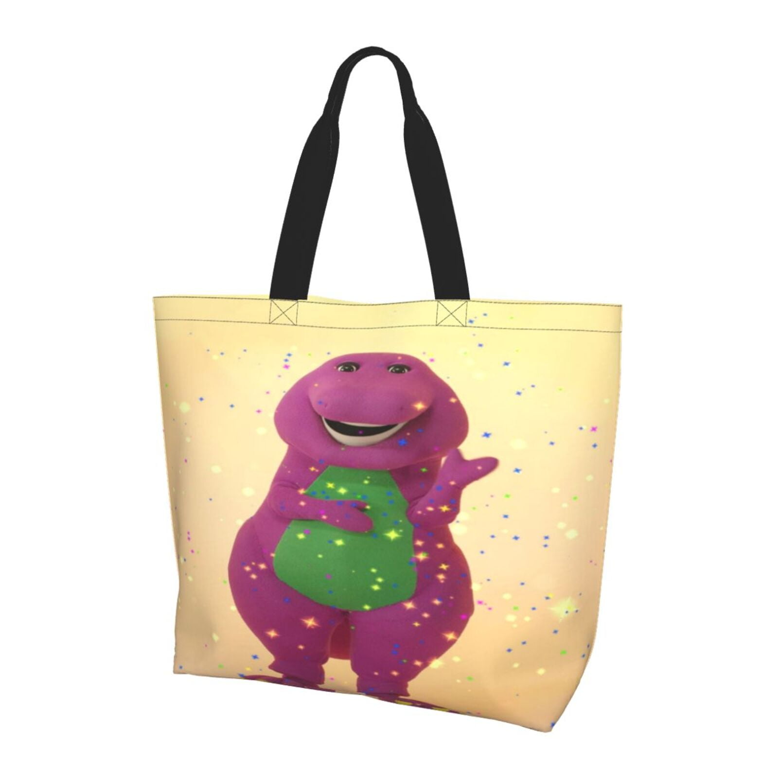 Barney And Friends Cute Extra Large Canvas Tote Bag for Gym Beach ...