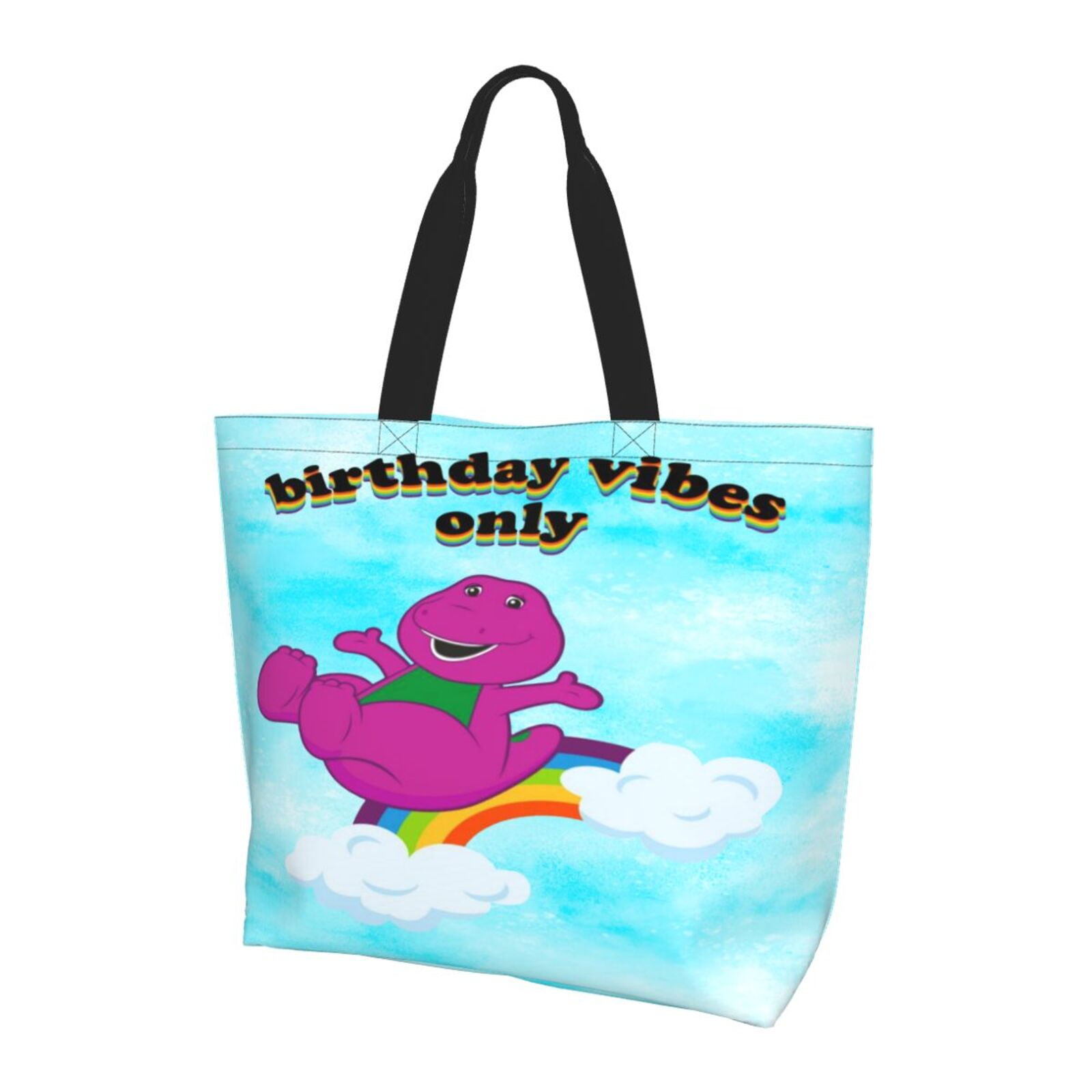 Barney And Friends Cute Extra Large Canvas Tote Bag for Gym Beach ...