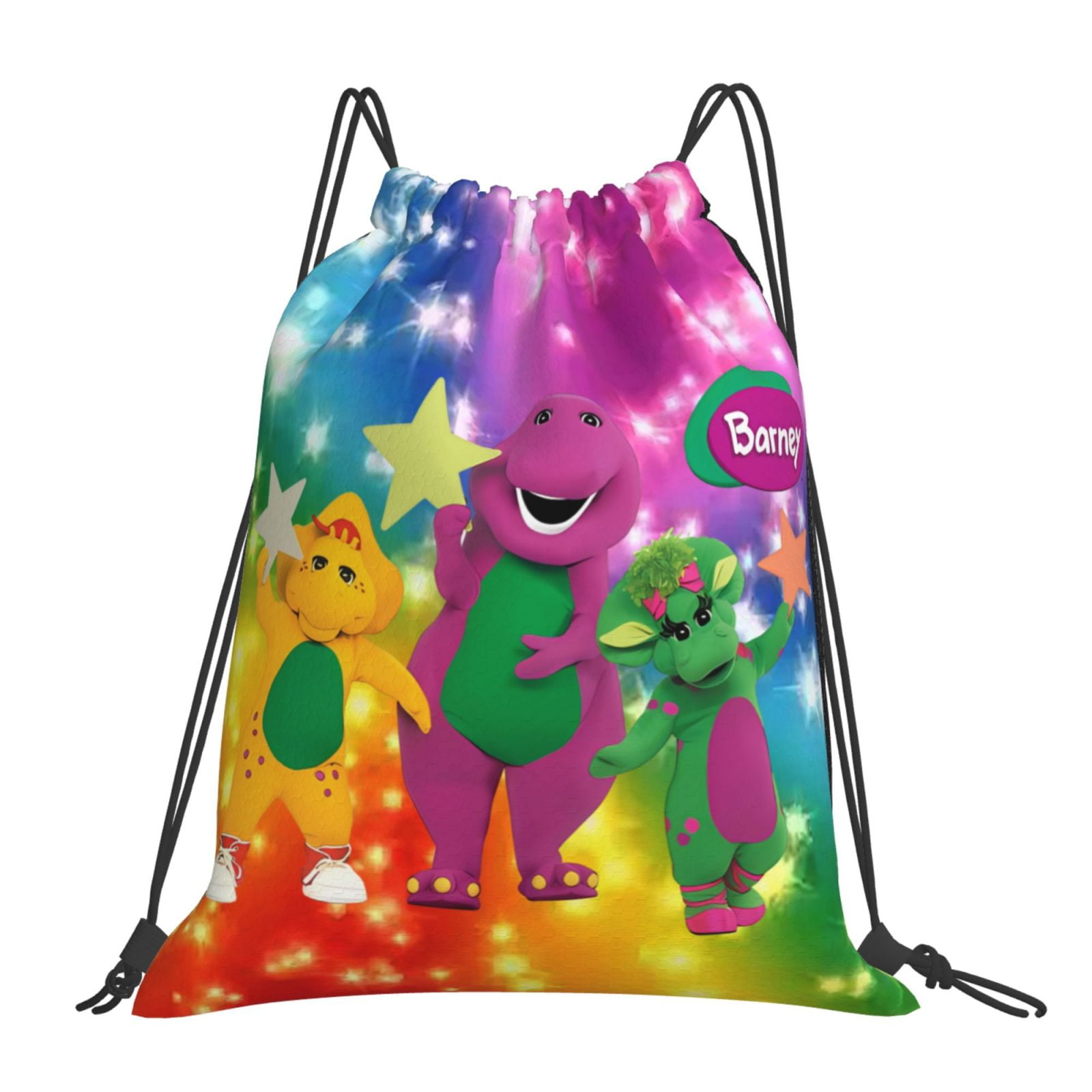 Barney And Friends Drawstring Backpack Sport Gym Bag For Yoga Swimming ...