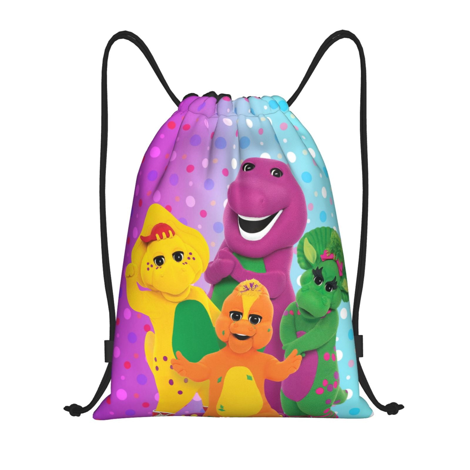 Barney And Friends Drawstring Bags Storage Backpack Drawstring Bags ...