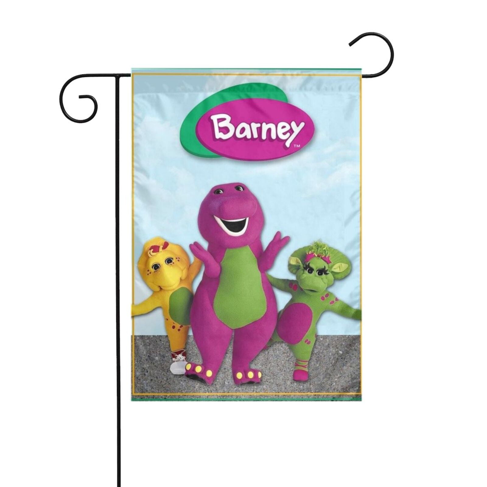 Barney And Friends Garden Flag Vertical Double Sided Rustic Farmland ...