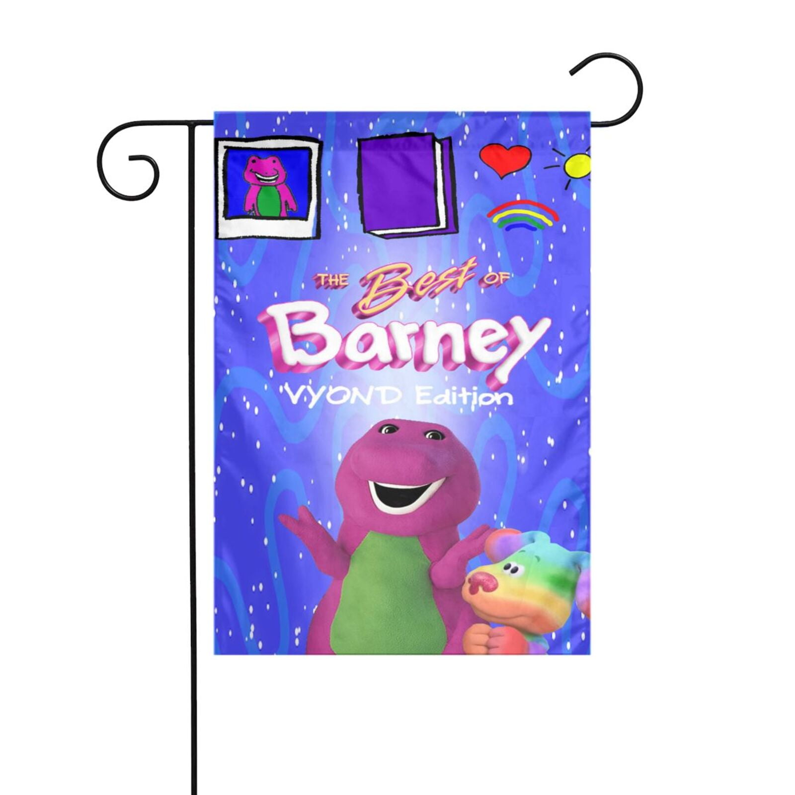 Barney And Friends Garden Flag Vertical Double Sided Rustic Farmland ...