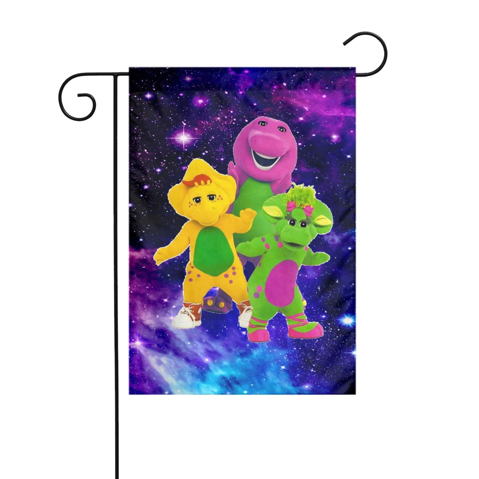 Barney And Friends Garden Flag Vertical Double Sided Rustic Farmland ...