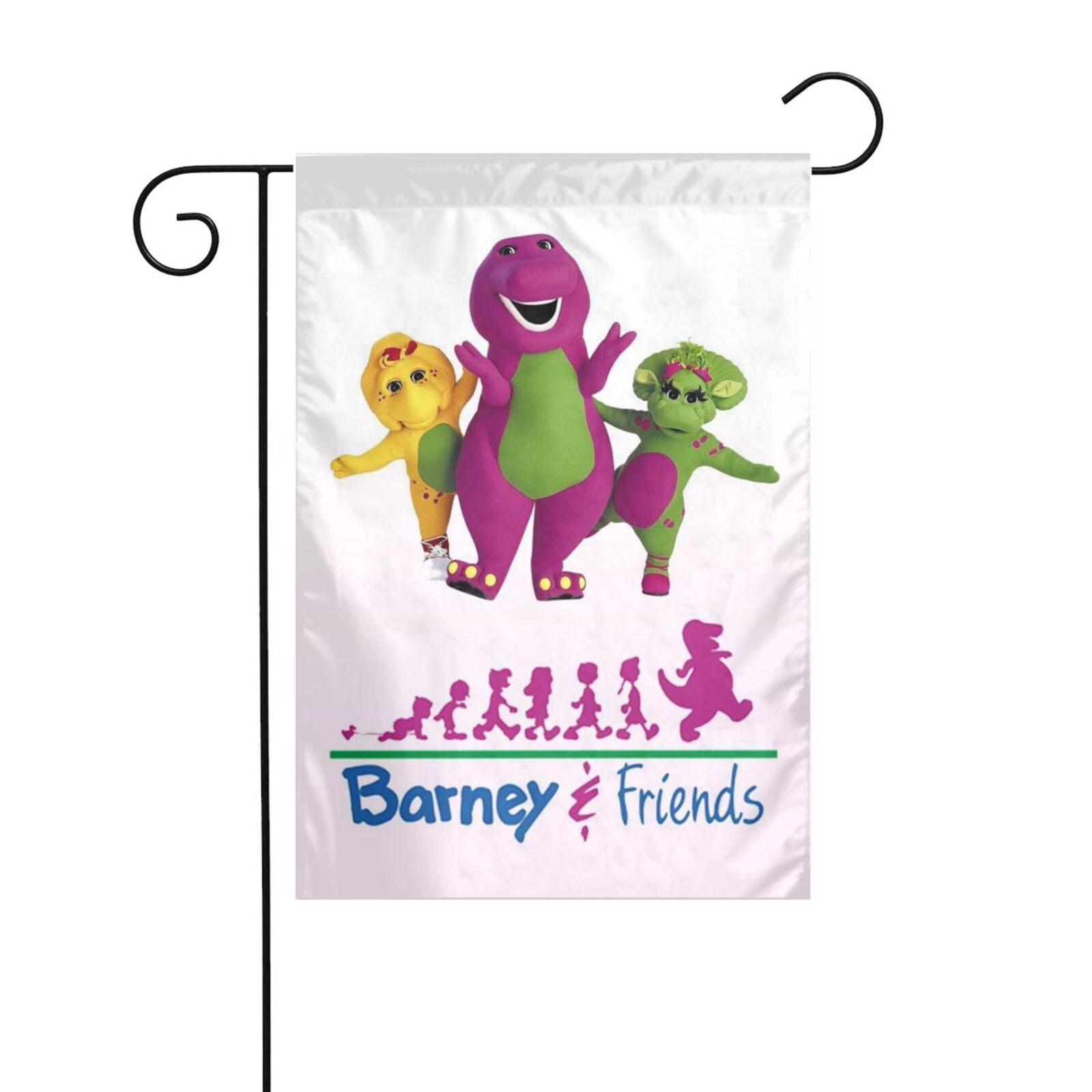 Barney And Friends Garden Flag Vertical Double Sided Rustic Farmland ...