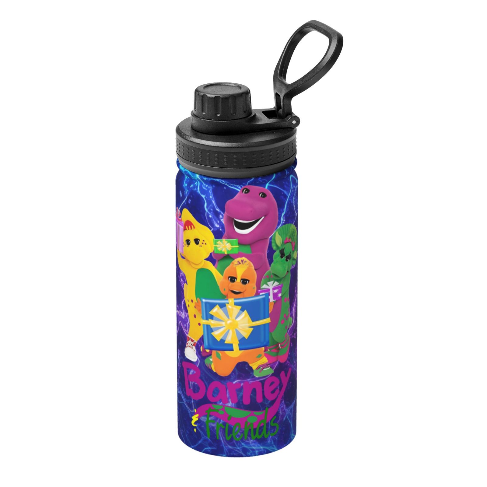 Barney And Friends Insulated Cups With Handle, Sports Water Kettle ...