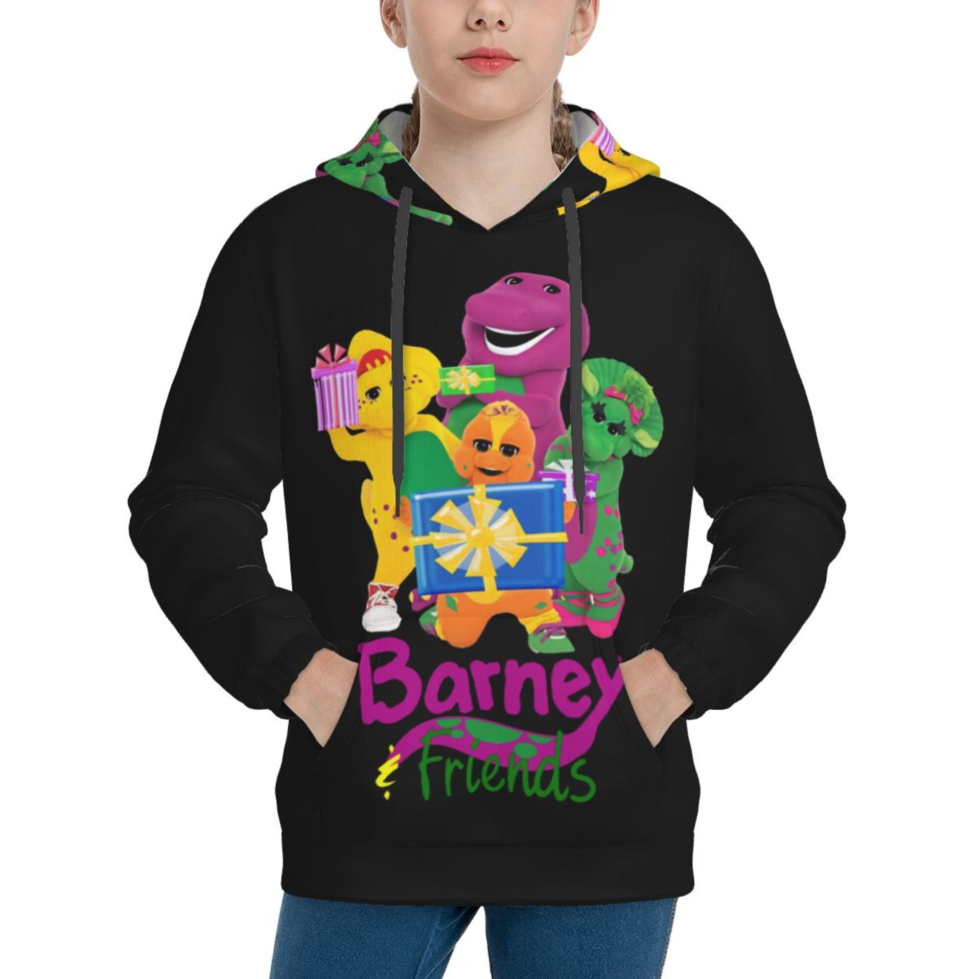 Barney And Friends Kids' Hoodie 3d Print Sweatshirt Soft Pullover ...