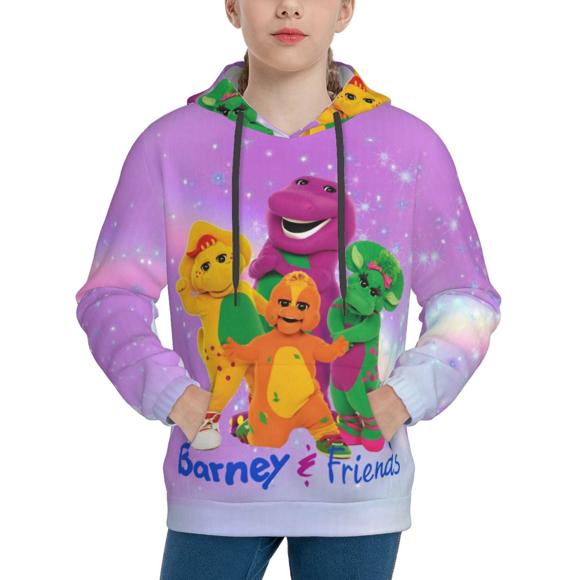 Barney And Friends Kids' Hoodie 3d Print Sweatshirt Soft Pullover ...