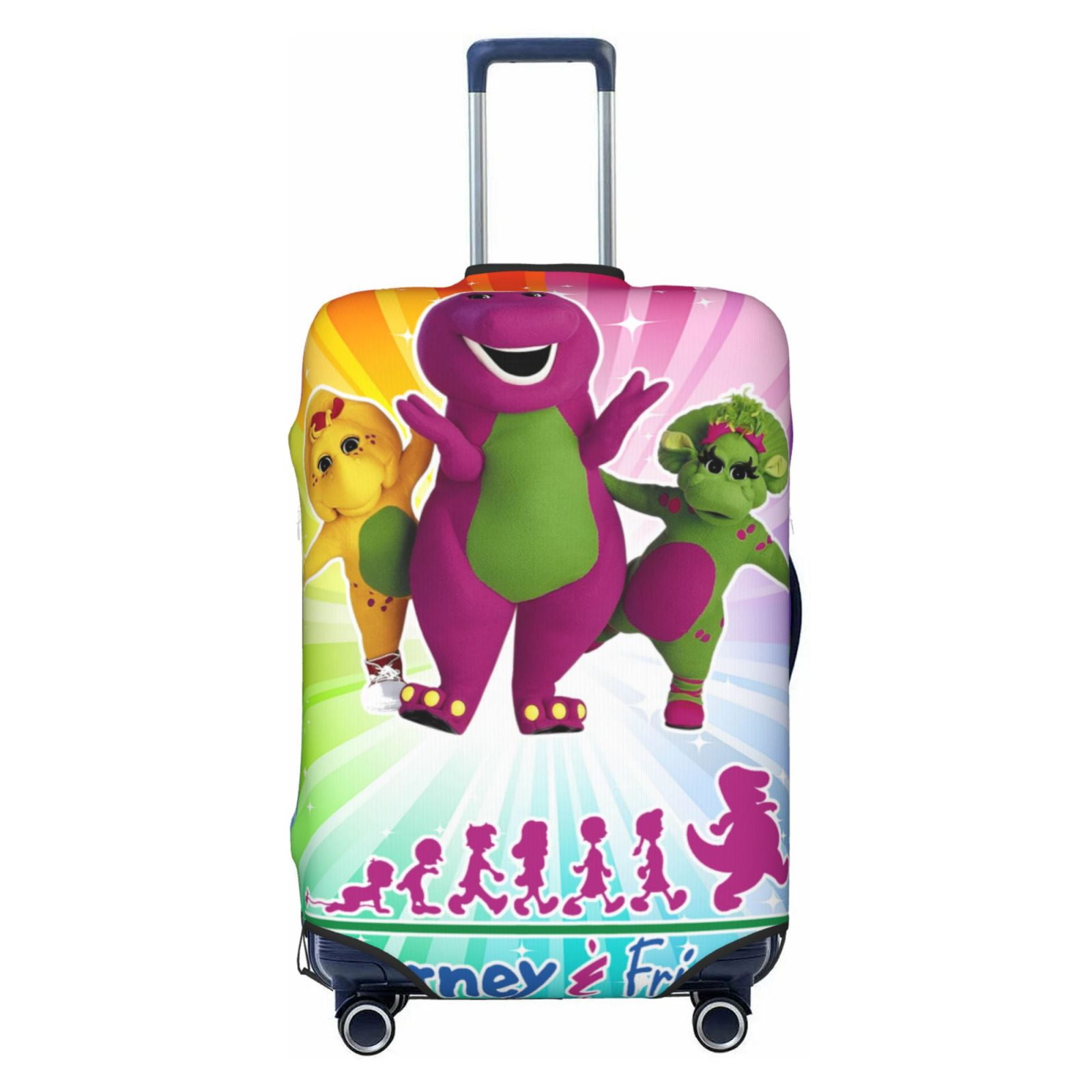 Barney And Friends Luggage Cover Washable Suitcase Anti-Scratch ...