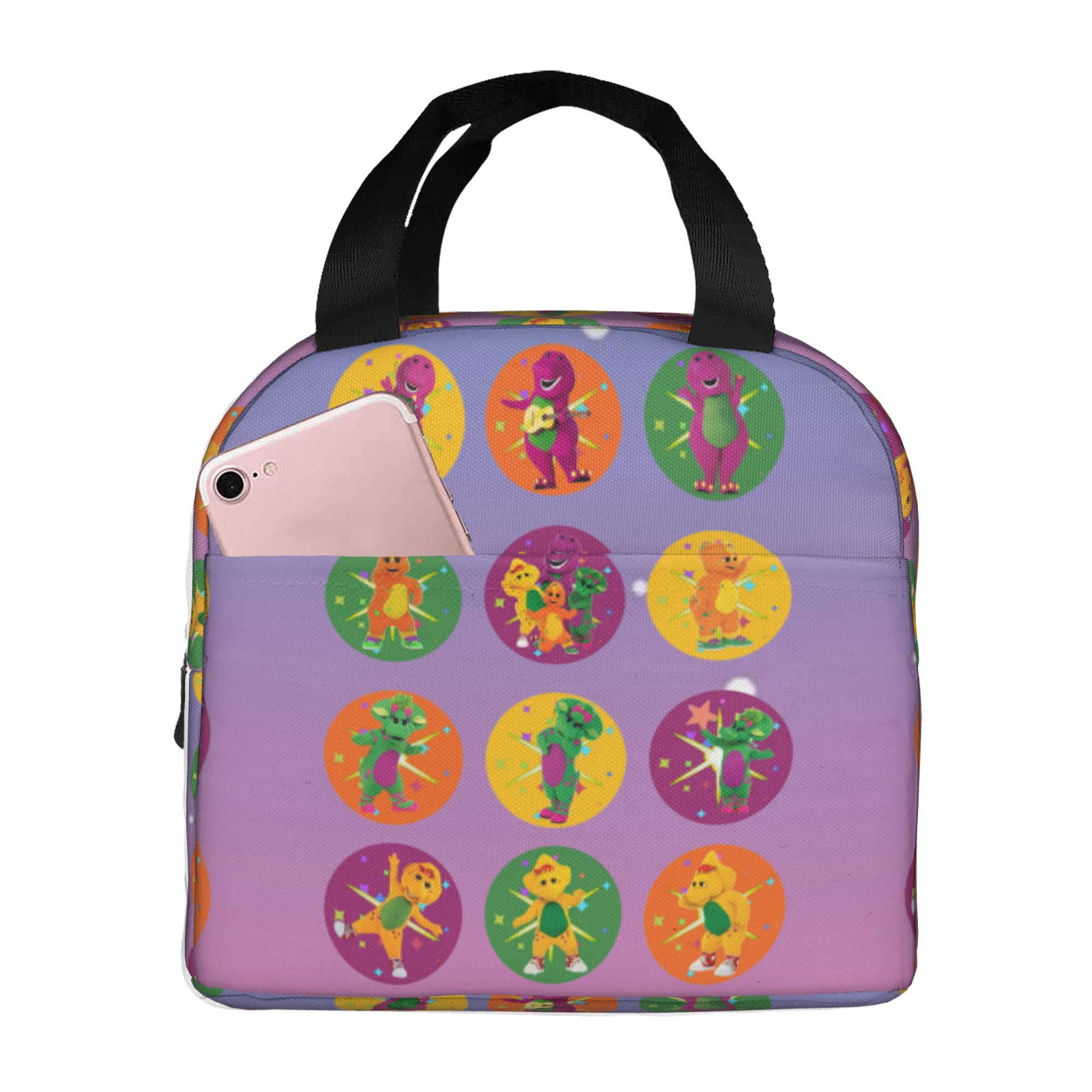 Barney And Friends Lunch Bag Tote Bag Insulated Lunch Box Picnic Beach ...