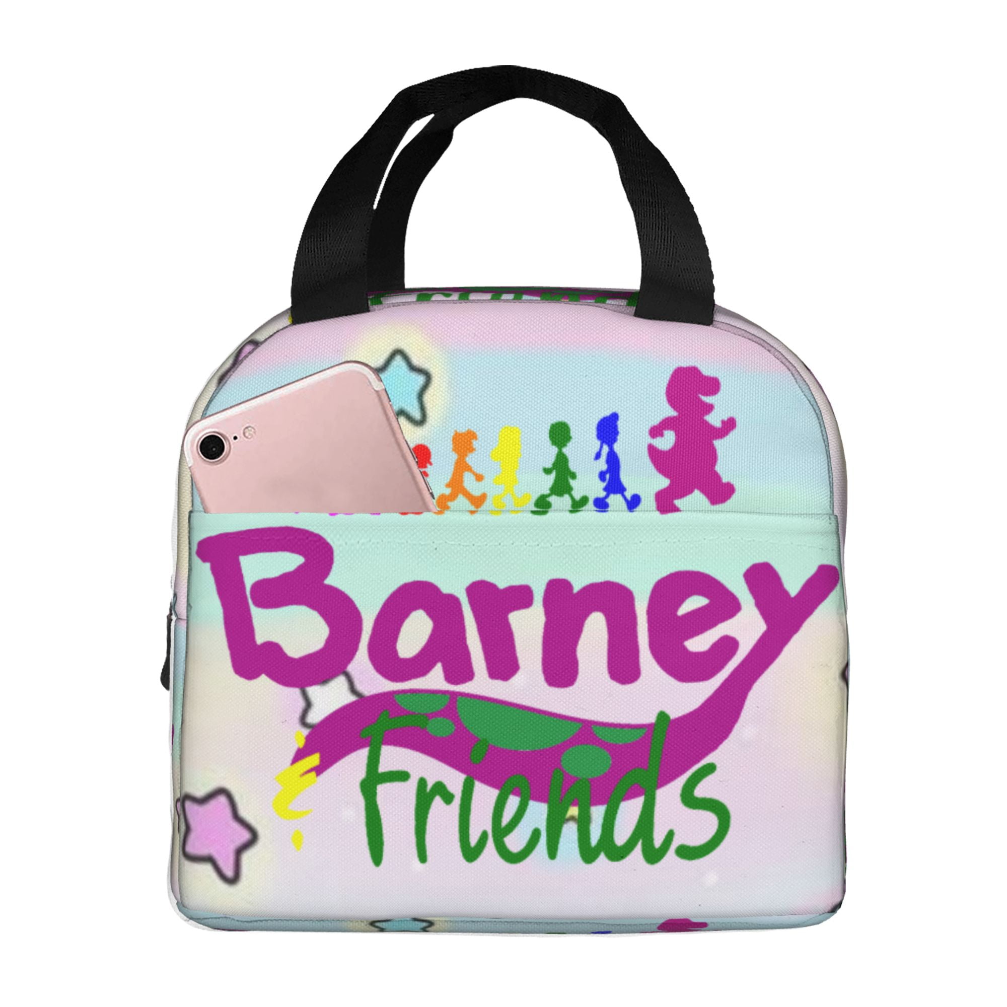 Barney And Friends Lunch Bag Tote Bag Insulated Lunch Box Picnic Beach ...