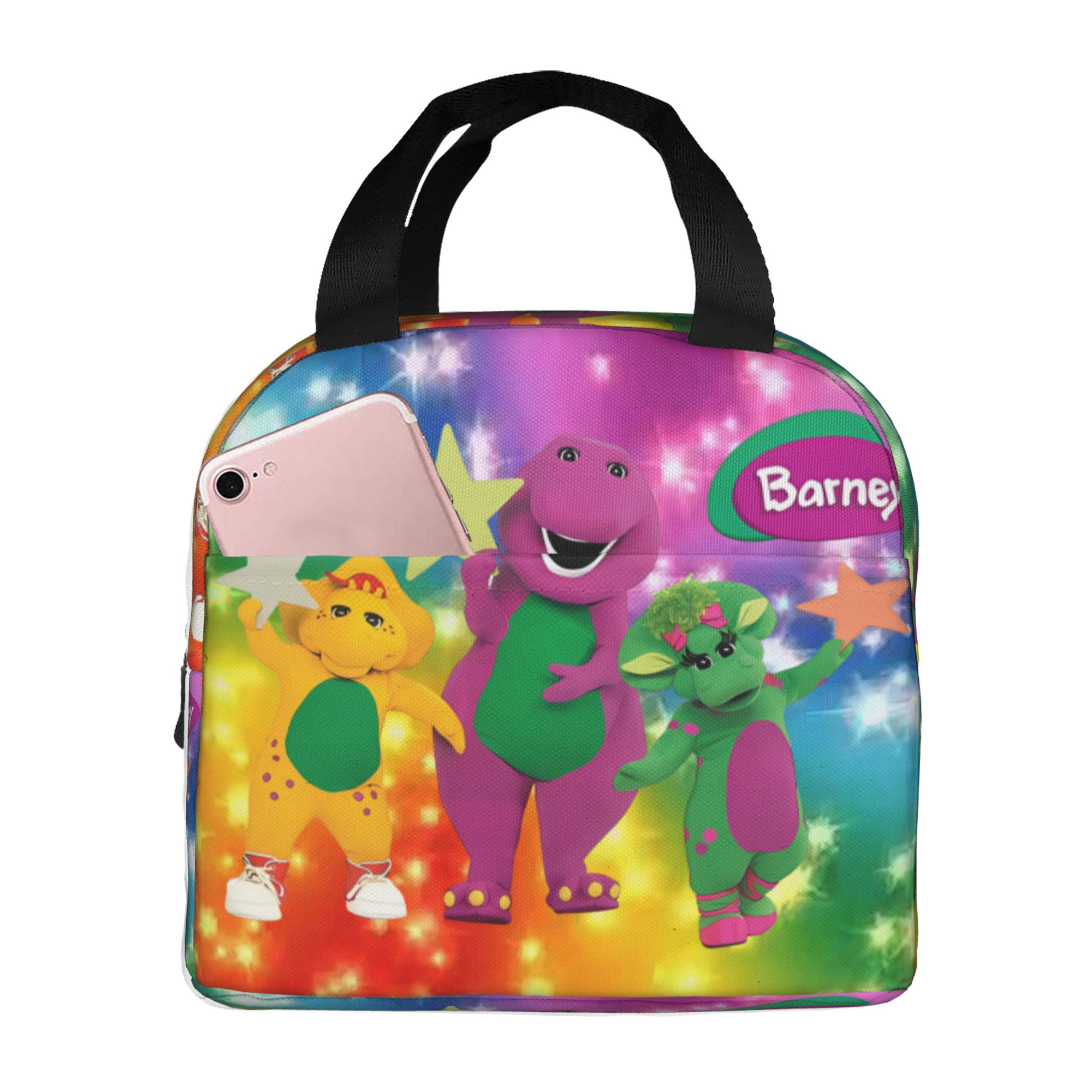 Barney And Friends Lunch Bag Tote Bag Insulated Lunch Box Picnic Beach ...